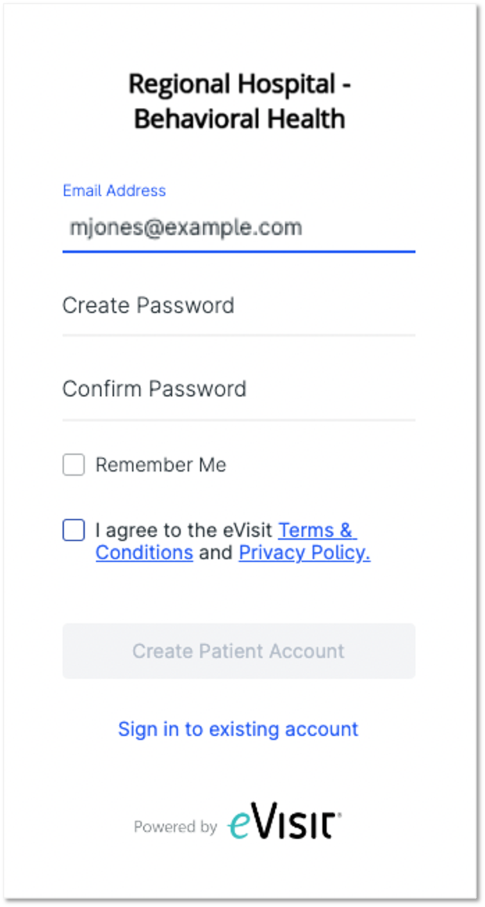 How to Create an eVisit Account from a Computer – eVisit