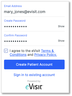 How to Create an eVisit Account from a Computer – eVisit